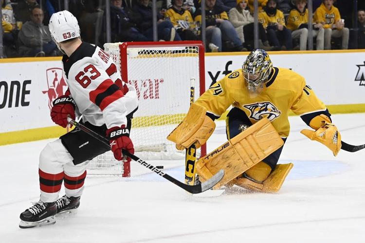 Duchene’s goal, assist lead Predators to 6-4 win over Devils