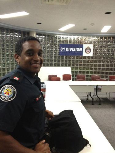 Jamaica T.O.: Phillip Sinclair, Toronto police constable, uses his ...