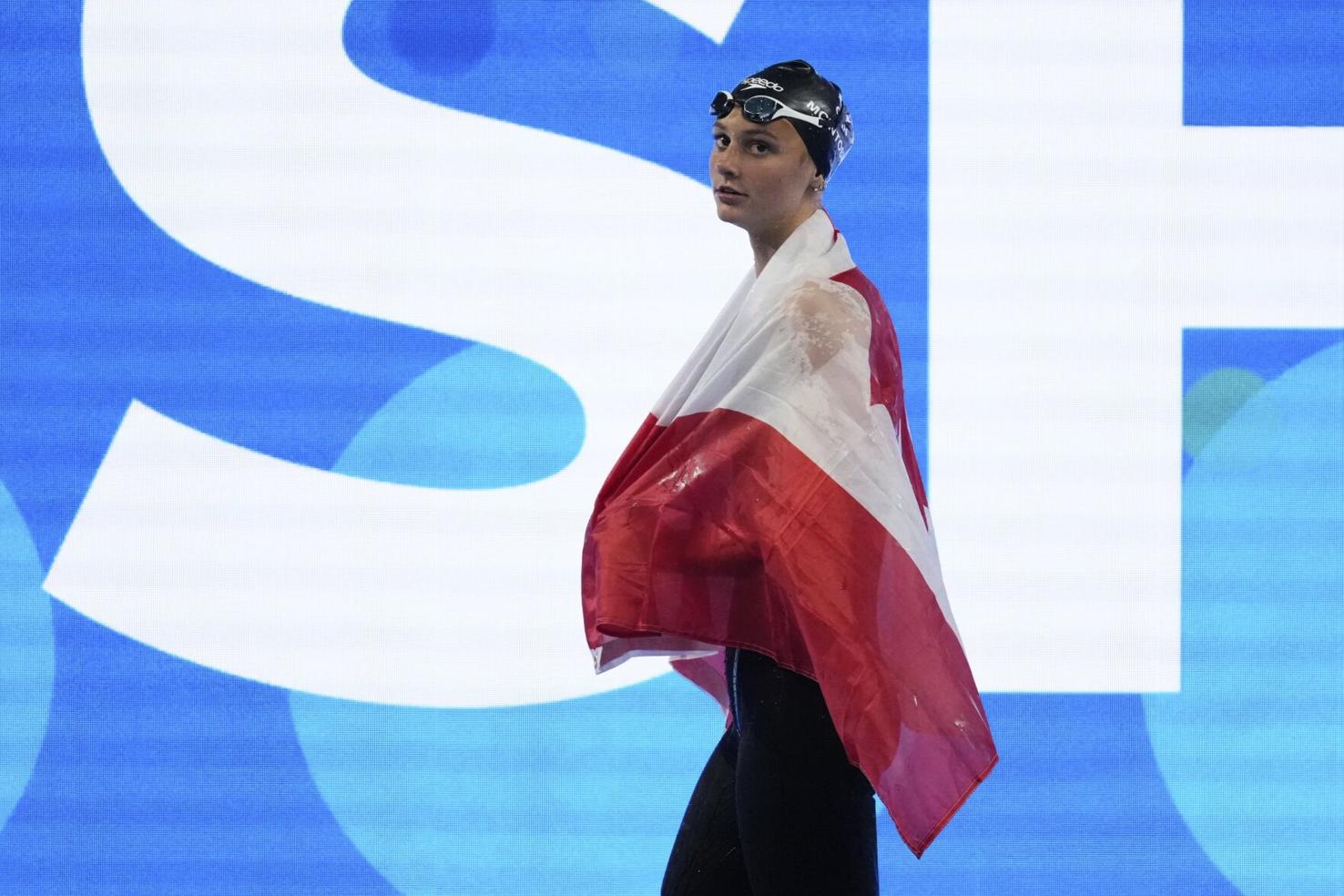 Summer McIntosh wins 200-metre butterfly for third gold