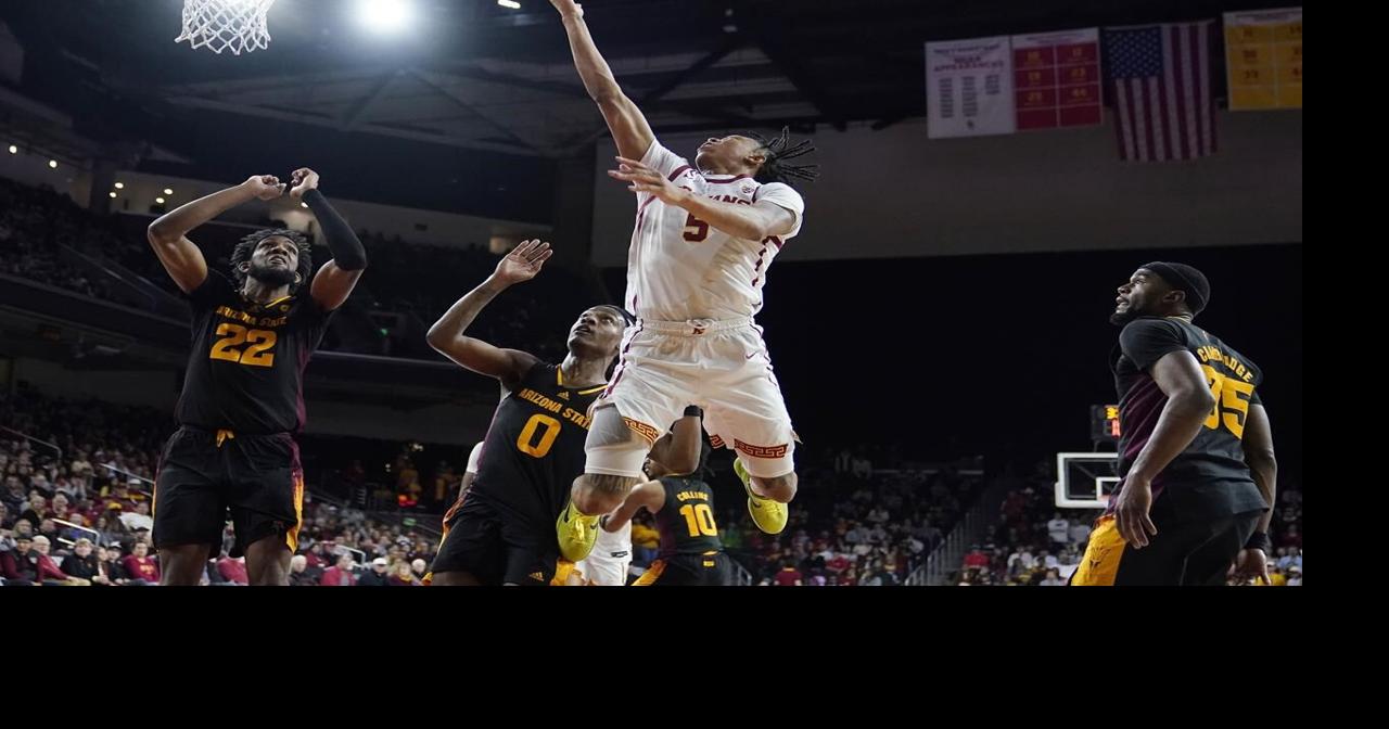 Ellis scores 28 as USC beats Arizona State 68-65