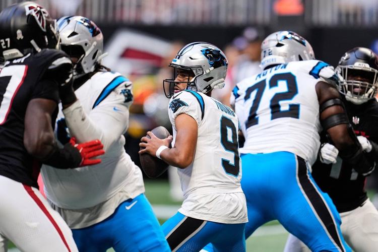 Bryce Young passes for franchise-record 448 yards to lift Panthers to ...