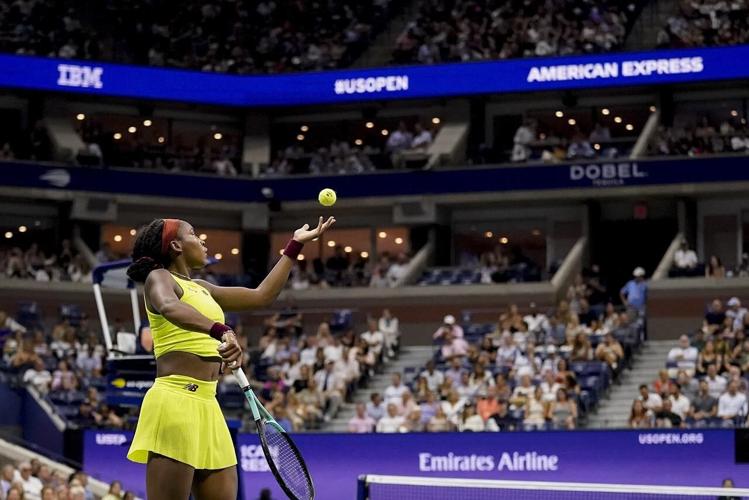 Climate protester glues feet to floor at US Open, interrupts Coco Gauff ...