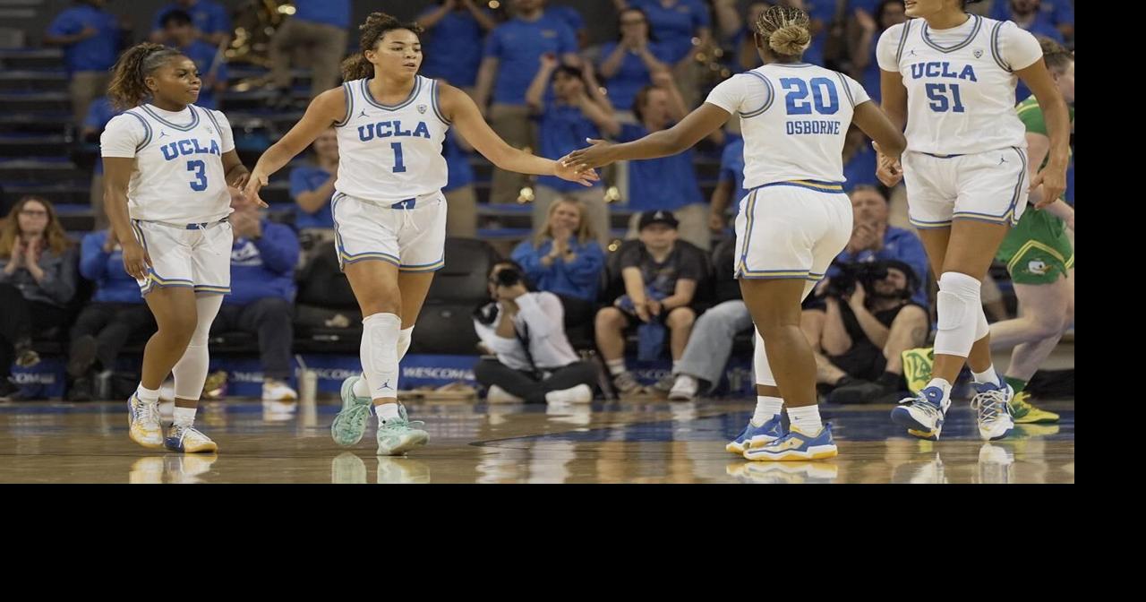 No. 2 UCLA routs Oregon 75-49 to stay undefeated at 13-0 behind Angela ...