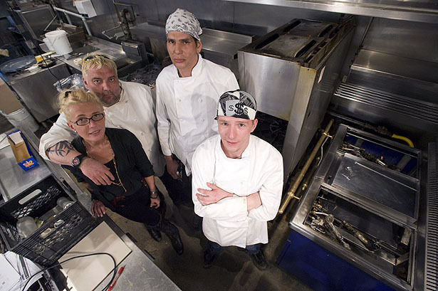 At this restaurant the chef once wore stripes