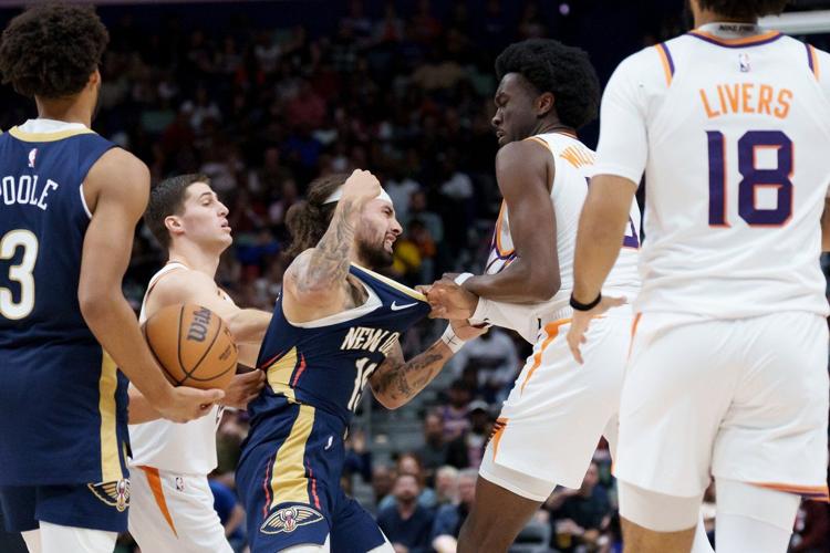 Pelicans guard Jose Alvarado and Suns center Mark Williams ejected ...
