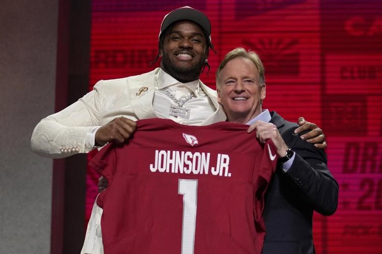 Cards select OT Paris Johnson at No. 6 after multiple trades