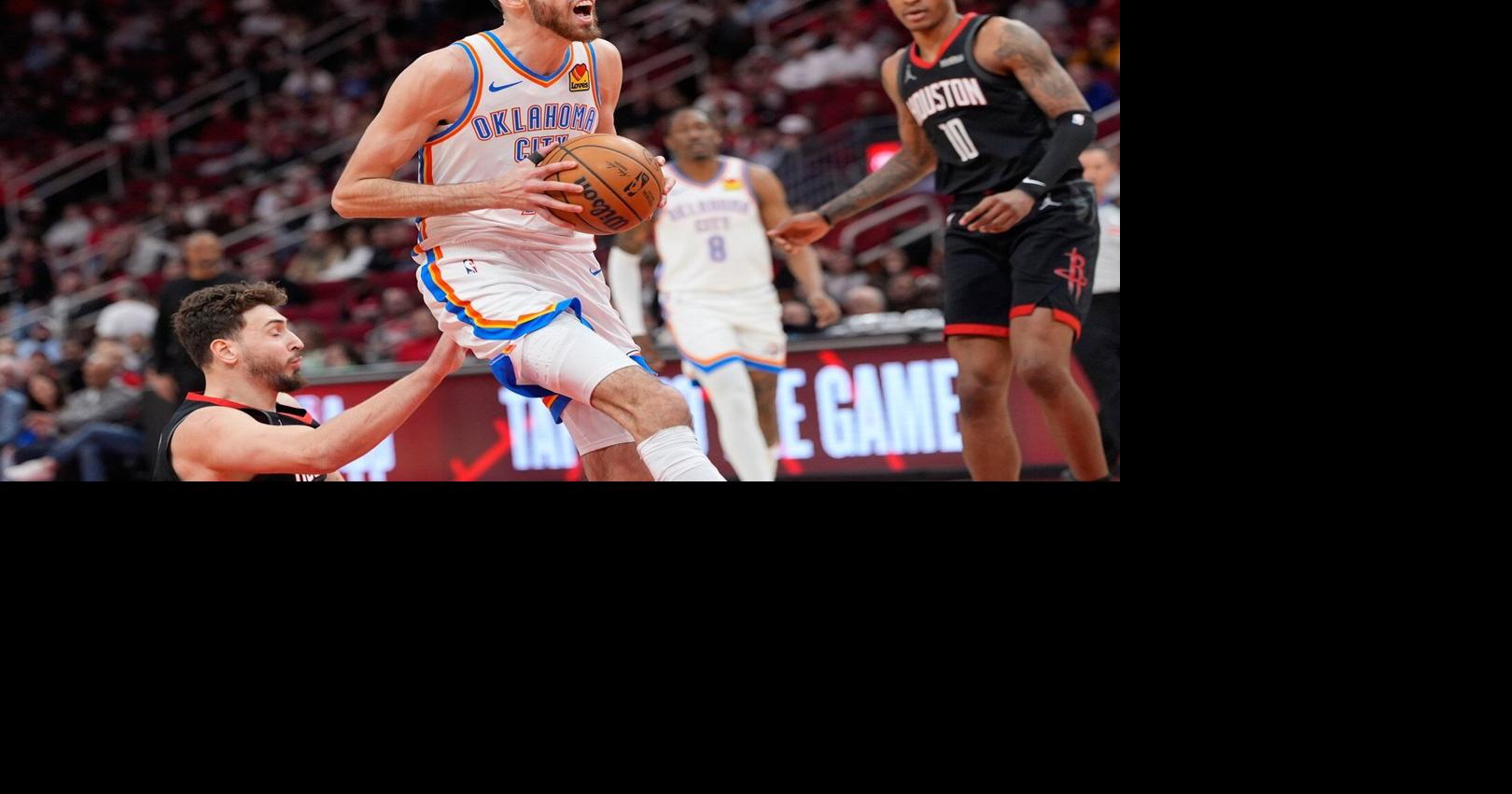 Thunder surge in fourth quarter to defeat Rockets 111-91