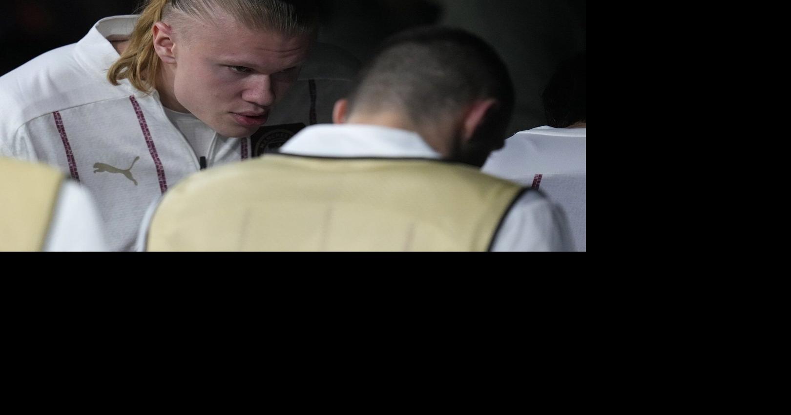 City striker Erling Haaland on bench for Champions League match against ...