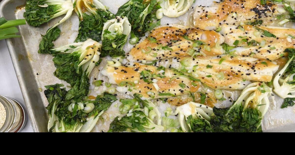 Baked Miso Cod With Bok Choy