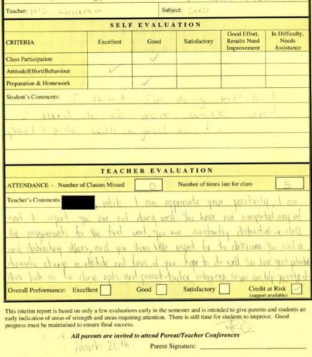 How one TDSB school gives human report cards: Porter