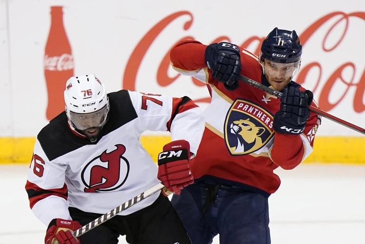 Knight makes 45 saves, Panthers beat Devils 4-1
