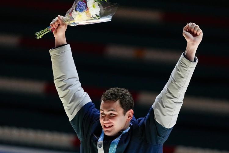 Record-breaking Matthew Fallon leads young contingent on U.S. men's ...