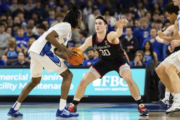 McNeeley scores 38 points to lead UConn past No. 24 Creighton 70-66 for ...
