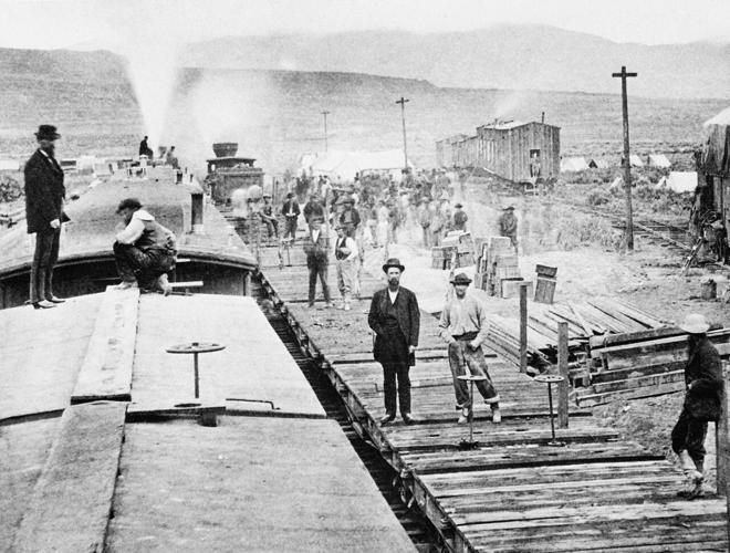 AP Was There: 1869 railroad completion ushered in new era