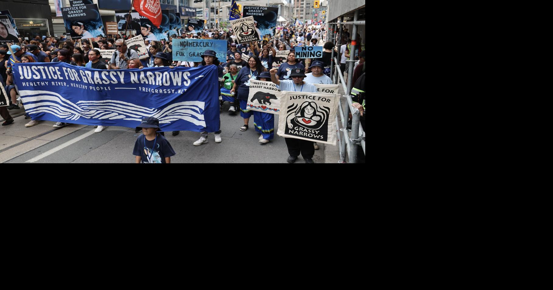 Thousands march with Grassy Narrows over mercury poisoning