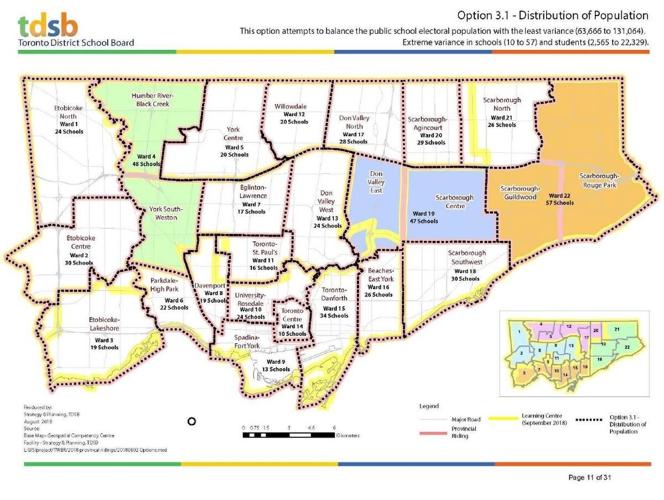 TDSB draws up six maps of potential ward boundaries