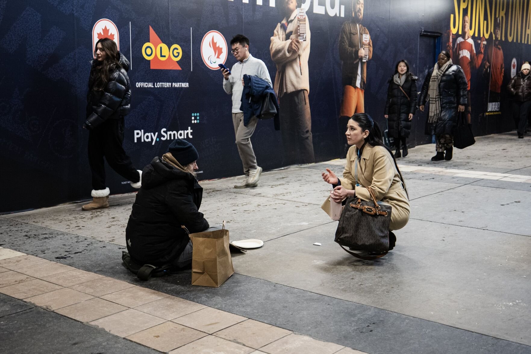 Inside Union as homeless Torontonians shelter from the storm