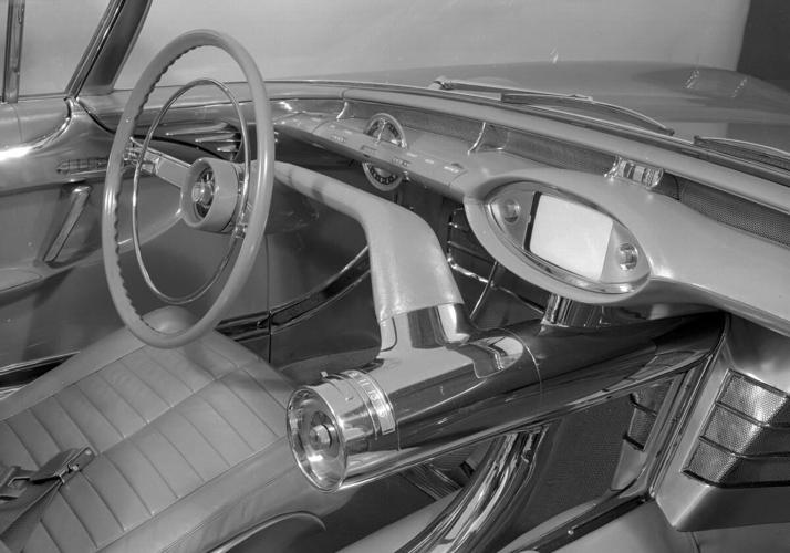 Looking back at the rearview camera