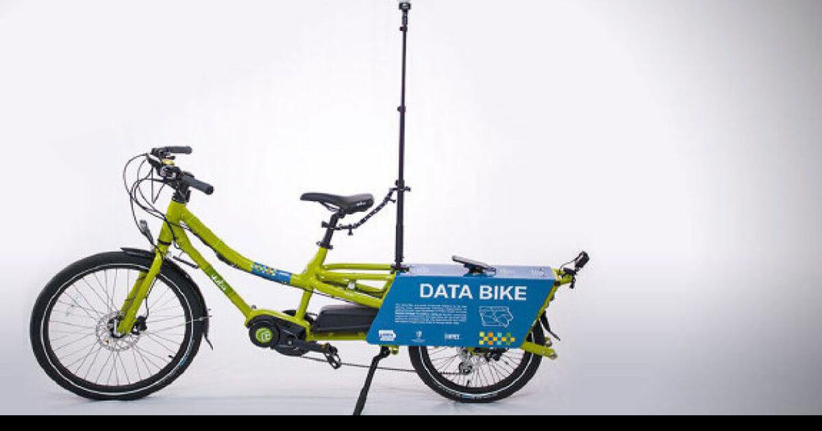 How to map a bicycle trail while riding a ‘data bike’