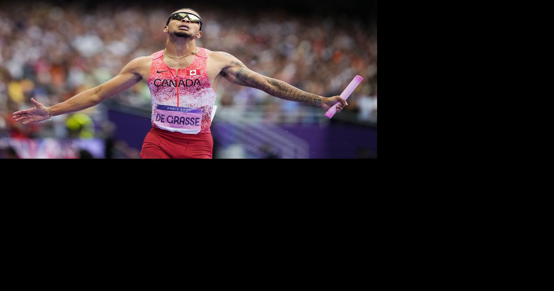 Canada's gold medal in men's 4x100 relay came with a warning