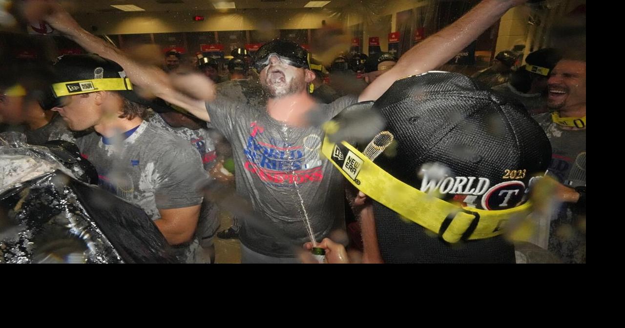Security prevents Rangers from celebrating in Chase Field pool after ...