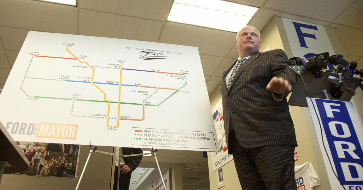 Rob Ford promises to ‘bore, bore’ bore’ subways — without a tax increase