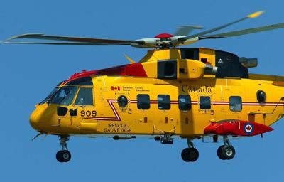 yellow helicopter bc