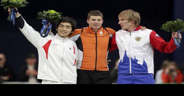 Dutch speed skating star grabs gold, sets record