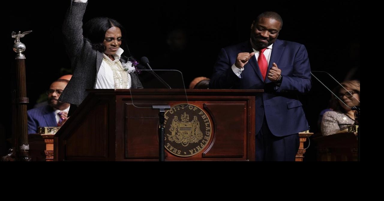 Cherelle Parker publicly sworn in as Philadelphia's 100th mayor