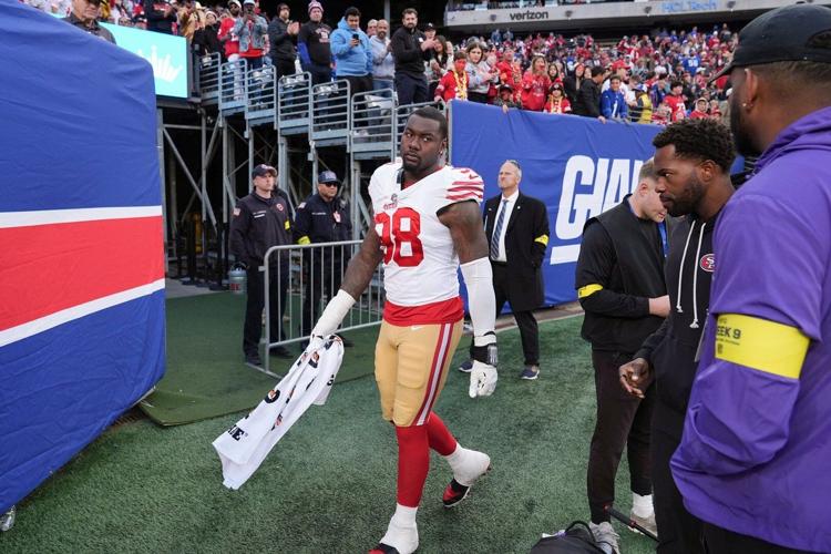 49ers' Mykel Williams out for season with torn ACL, adding to injury woes