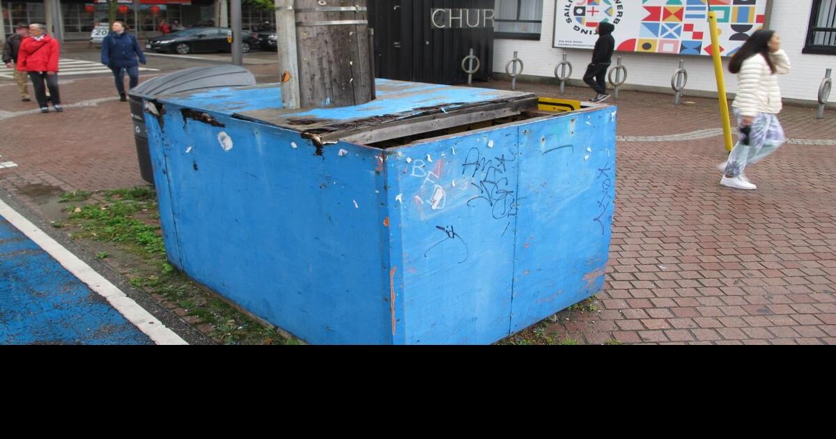 Why is this decrepit wooden box still on the waterfront? It’s a mystery
