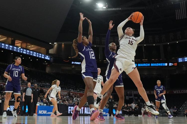 Bekemeier, Missouri State women beat Stephen F. Austin 85-75 at First Four