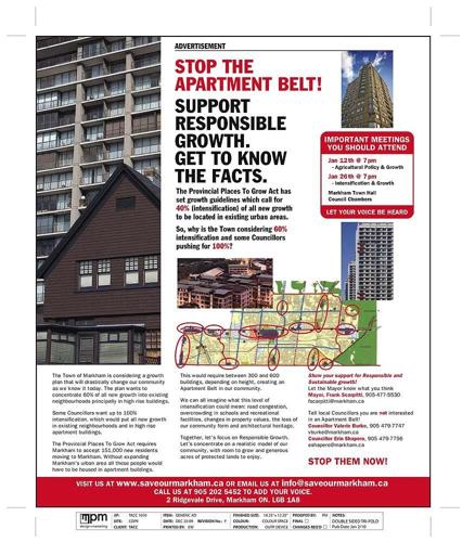 Developer denies ties to controversial Markham ad