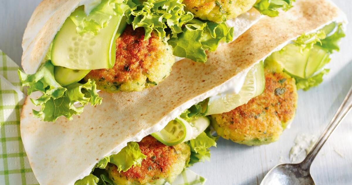 Fish Croquette Pita Sandwiches