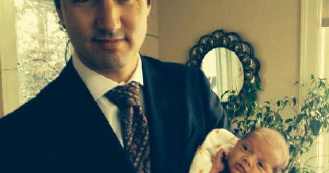 That’s Hadrien Trudeau: new baby, new spelling