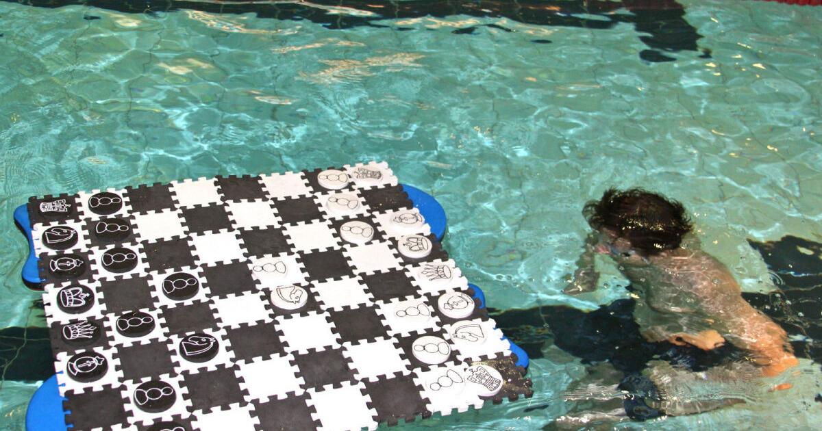 Underwater chess is one of the mind games at Mind Sports Olympiad