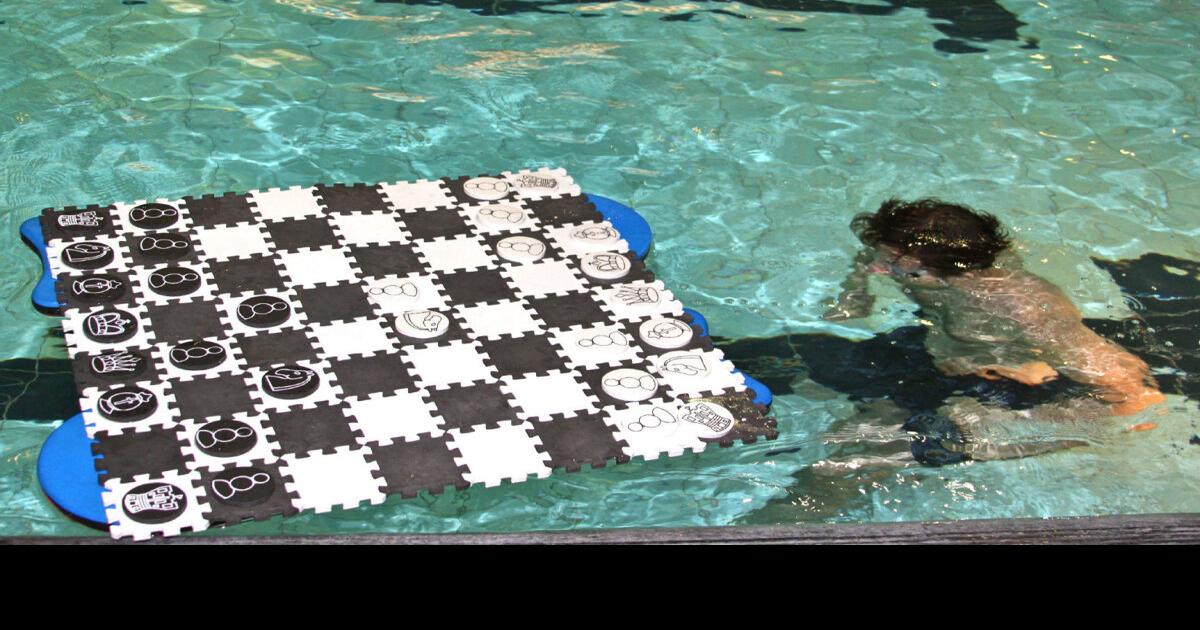 Underwater chess is one of the mind games at Mind Sports Olympiad