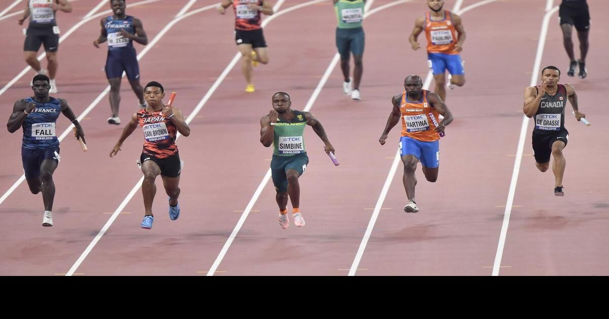 Canadian sprinters can’t get out of the heats in men’s 4x100 at world ...