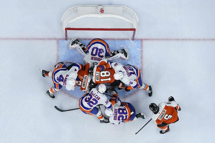 Sorokin makes 23 saves, Gatcomb gets 1st NHL goal as Islanders top ...