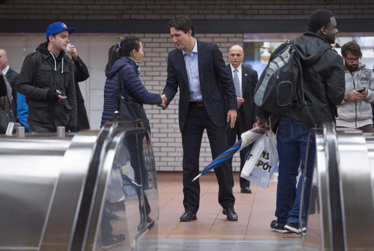 Trudeau up early to thank supporters at Montreal subway