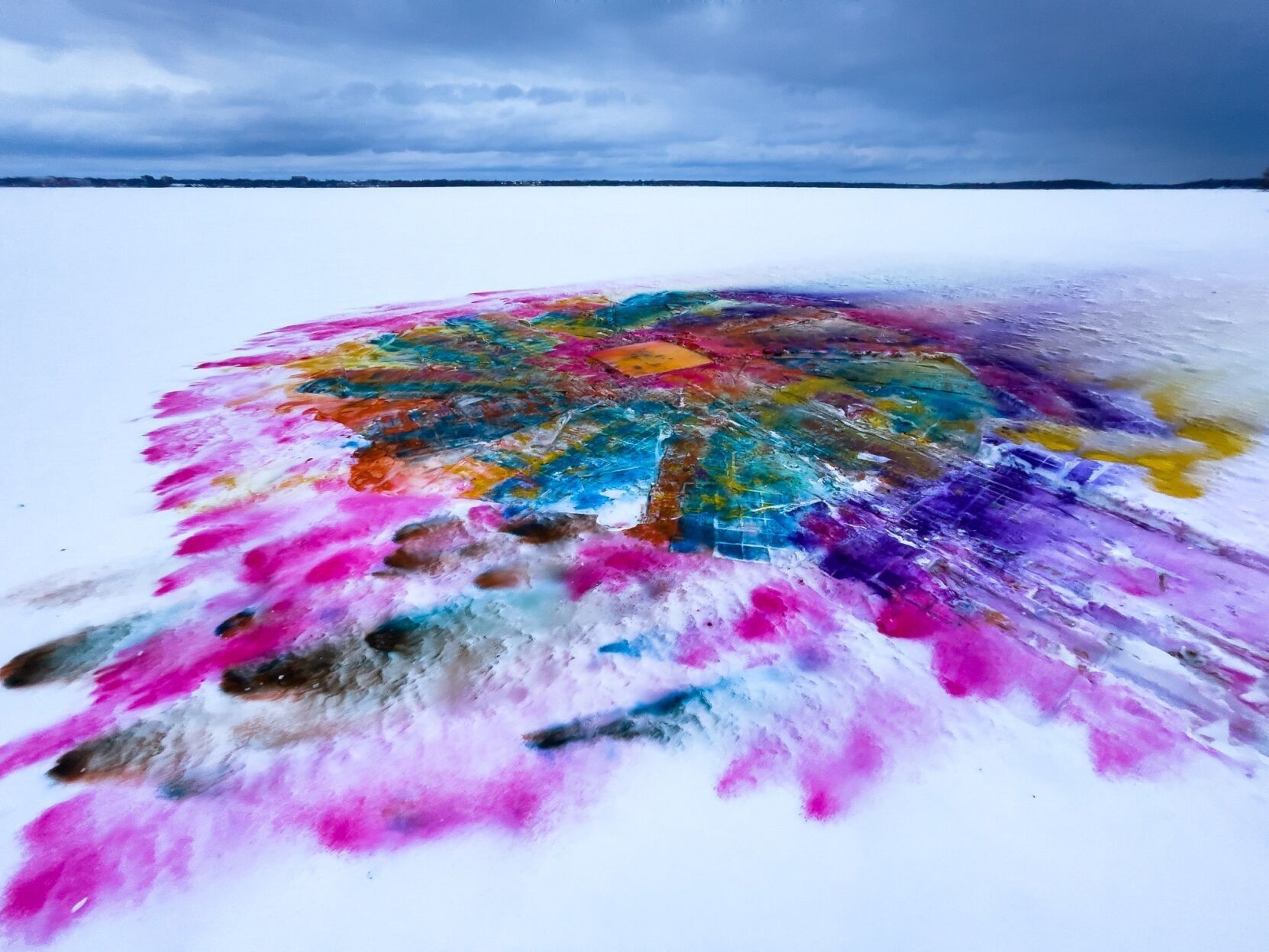 How this artist creates monumental artworks of ice and snow