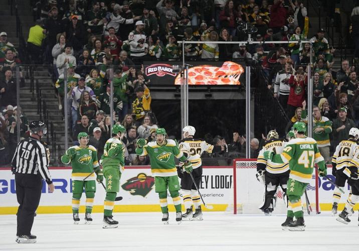 Frederick Gaudreau and Filip Gustavsson shine as Wild beat Bruins 1-0