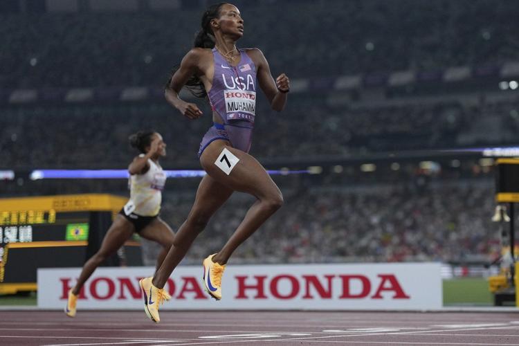 Dalilah Muhammad, former 400 hurdles record holder and Olympic champion ...