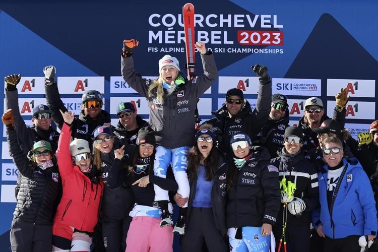 Shiffrin’s silver at ski worlds inspired by LeBron’s record