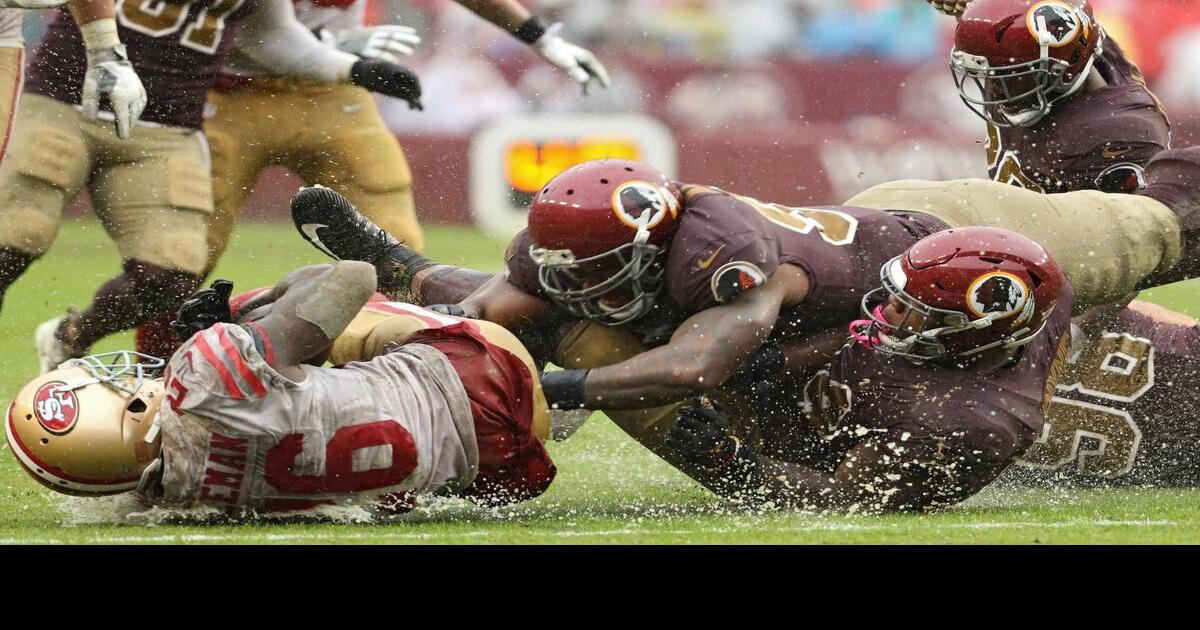 Mud, Washington Redskins can’t stop San Francisco 49ers