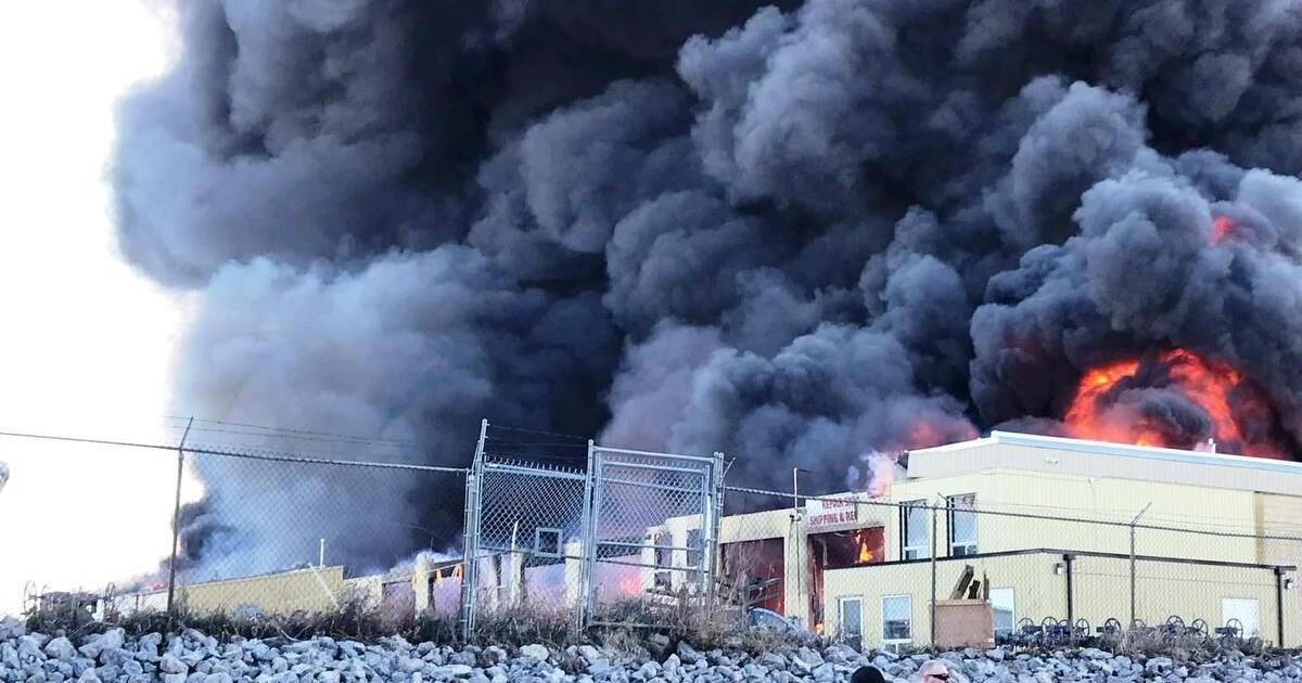 Red Deer industrial fire leads to precautionary evacuation for residents
