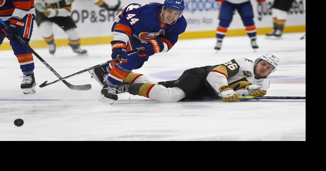 Golden Knights edge Islanders 4-3 in SO in Lehner’s return