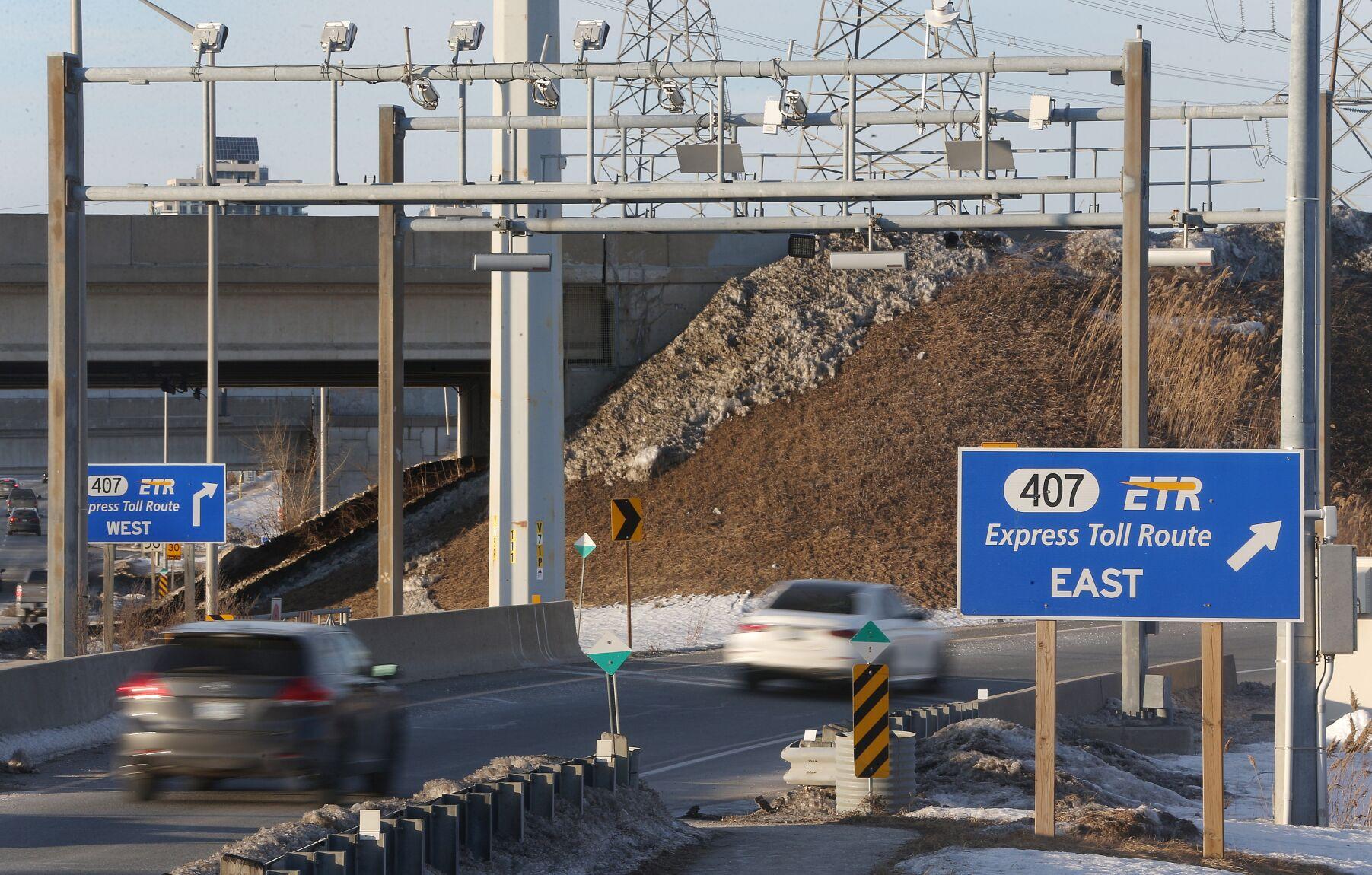 Highway 407 ETR rates and fees to increase in 2025