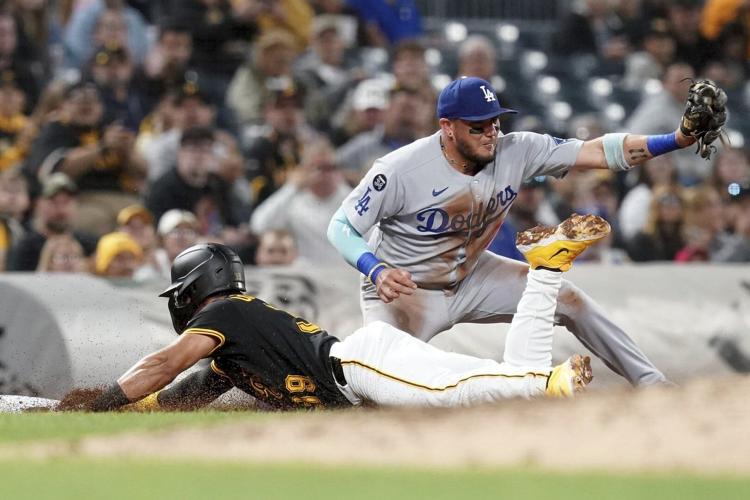 Skenes pitches 6 scoreless innings and Pirates hold off Dodgers 5-3 for ...