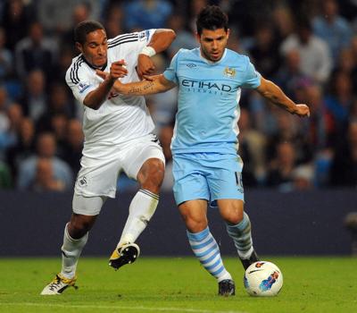 sergio aguero man city debut